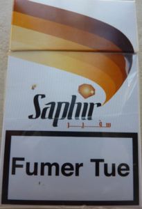 Cigarette Pack: Saphir (Tunisia) Col:TN-CT-0005