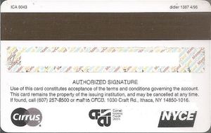 Bank Card: Check Card (CFCU, United States of AmericaCol:US-MC-0178