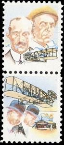 Stamp: 75th Anniversary of First Powered Flight (United States of ...