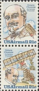 Stamp: Octave Chanute (United States of America(Aviation Pioneers ...