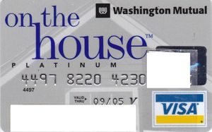 Bank Card: On The House (Washington Mutual Bank, United States of ...