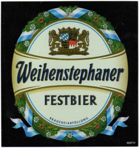 Drink Label: Weihenstephaner Festbier (Bayerische Staatsbrauerei ...