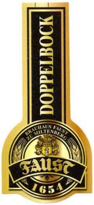 Drink Label: Faust Doppelbok Dunkel (Brauerei Faust OHG, Germany ...