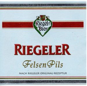 Flaschenetikett: Riegeler Felsen Pils (Fürstlich Fürstenbergische Brauerei GmbH & Co KG ...