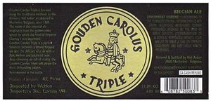Drink Label: Gouden Carolus Triple (Brouwerij Het Anker, BelgiumCol:BE ...