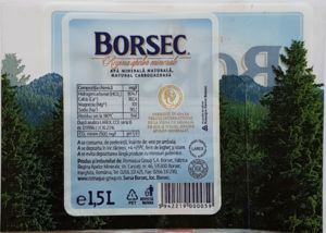 Drink Label: Borsec (Romaqua Group S.A. Borsec, RomaniaCol:RO-WATER-000077