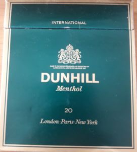 Cigarette Pack: Dunhill Menthol (Germany, Federal RepublicCol:DE-CT-0031