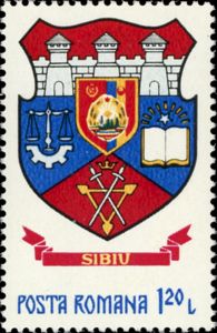 Stamp: Sibiu (Romania(Arms of Romanian counties) Mi:RO 3690,Sn:RO 2903 ...