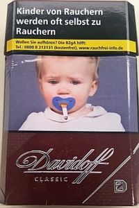Cigarette Pack: Davidoff Classic (Germany, Federal RepublicCol:DE-CT-0012