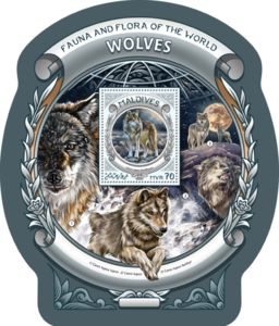 Francobolli: Fauna and Flora of the World - Wolves (Maldive(Fauna and ...