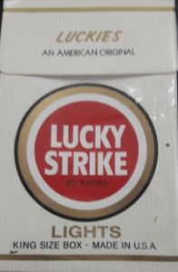 Cigarette Pack: Lucky Strike Lights (United States of America) Col:US ...