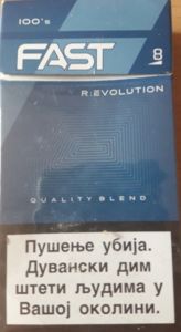 Cigarette Pack: Fast Revolution 100`s (SerbiaCol:RS-CT-0001
