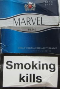 Cigarette Pack: Marvel Blue (SwitzerlandCol:CH-CT-0007
