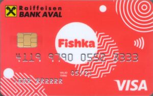 Bank Card: Card "Fishka" (Raiffeisen Bank Aval, UkraineCol:UA-VI-0592.01