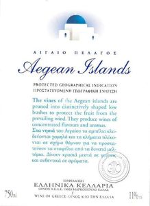 Drink Label: Aegean Islands (Greek Wine Cellars D.Kourtakis S.A ...