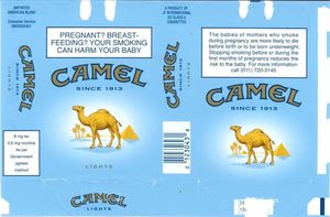 Cigarette Pack: Camel Lights (South Africa) Col:ZA-CT-0004