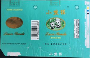 Cigarette Pack: Lesser Panda (China, People's RepublicCol:CN-CT-0415