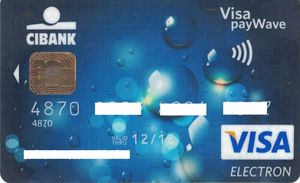 Tarjeta de Banco: CiBank Visa Electron PayWave Bubbles - 12-13 (Cibank ...