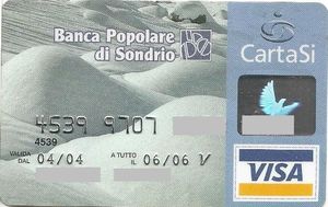 Bank Card: CartaSi (Banka Popolare di Spoleto, ItalyCol:IT-VI-0044 💳