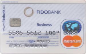 Bank Card: MasterCard Business (Fidobank, UkraineCol:UA-MC-0516