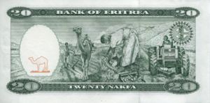 Banknote: 20 Nakfa (Eritrea(1997 Issue) Wor:P-4a