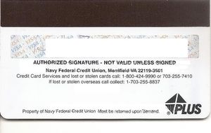 Bank Card: Navy Federal Credit Union (Credit Unión, United States of ...