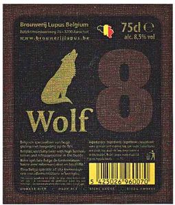 Drink Label: Wolf 8 (Brouwerij Wolf, BelgiumCol:BE-BEER-014908