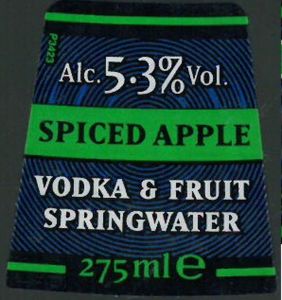 Drink Label: Source, vodka & fruit springwater (The Pioneer Brewing CO ...