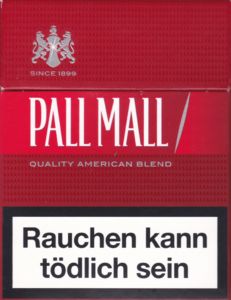 Cigarette Pack: Pall Mall Red (Germany, Federal Republic(Pall Mall Red) Col:DE-CT-0094