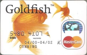 Bank Card: Goldfish (HFC Bank, United Kingdom of Great Britain ...