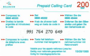 Phonecard: Telebusiness (Belgacom (RTT), Belgium) (Prepaid Calling Card ...