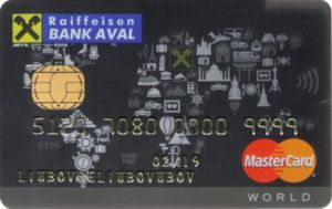 Bank Card: MasterCard World (Raiffeisen Bank Aval, UkraineCol:UA-MC-0535.01