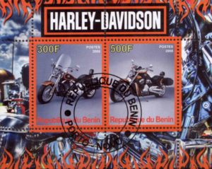 Stamp: Harley-Davidson (Benin: Illegal Stamps(Harley-Davidson) Col:BJ ...