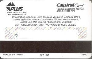 Bank Card: Capital One (Capital One, United States of AmericaCol:US-MC-0176