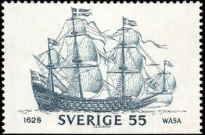 Stamp: Ship of the line Wasa, 1628 (Sweden(Warship Wasa Commemoration ...