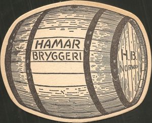 Beer Coaster: Hamar (Hamar Bryggeri, Norway) Col:NO-000029