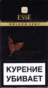 Cigarette Pack: Esse Golden Leaf Super Slims (RussiaCol:RU-CT-0056