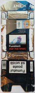 Cigarette Pack: Kent Core (RomaniaCol:RO-CT-0042