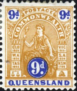 Stamp: Britannia (QueenslandMi:AU-QU 110I,Sn:AU-QU 128,Yt:AU-QU 101,Sg ...
