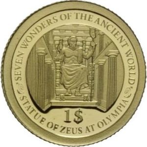 Moneda: 1 Dollar (Statue of Zeus at Olympia) (Islas Salomón(2007~Today ...