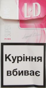 Cigarette Pack: LD Pink Super Slims (UkraineCol:UA-CT-0366