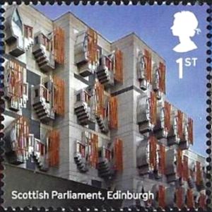 Stamp: Scottish Parliament, Edinburgh (United Kingdom of Great Britain ...