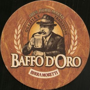 Beer Coaster: Baffo D'Oro (Moretti, Italy) Col:IT-000855