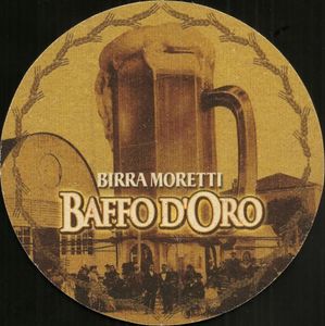 Beer Coaster: Baffo D'Oro (Moretti, Italy) Col:IT-000855