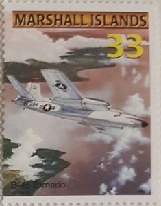 Stamp: B-45 Tornado (Marshall Islands(Legendary Aircraft - 1999) Mi:MH 1195,Sn:MH 708o,Yt:MH ...
