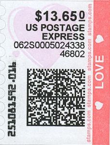 Stamp: Love (United States of America(Personal Computer Postage) Sn:US ...