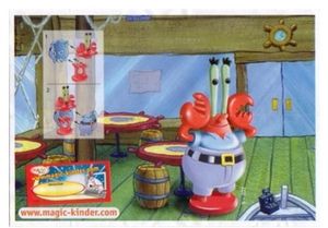צעצוע ארוחה: Captain Krabs (ביצי הפתעה קינדר, אירופה(Kinder - Sponge ...