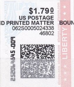 Stamp: Liberty Bell and Flag (United States of America(Personal ...