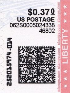 Stamp: Eagle and Flag (United States of America) (Personal Computer ...