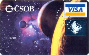 Bank Card: CSOB - Cosmos 2 (ČSOB, Czech Republic) Col:CZ-VI-0190